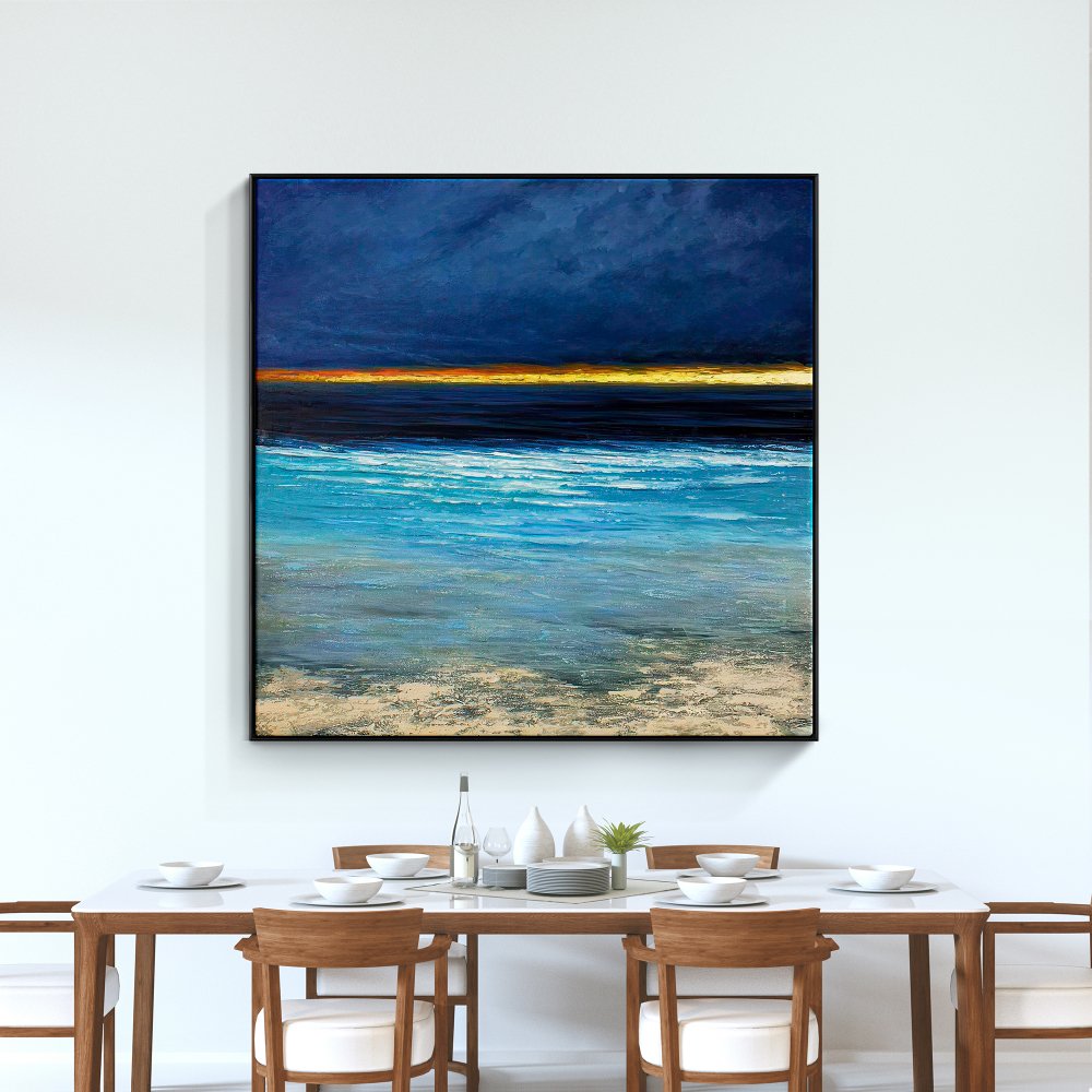 Golden Horizon Painting