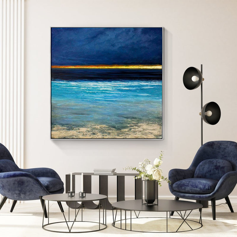 Golden Horizon Painting