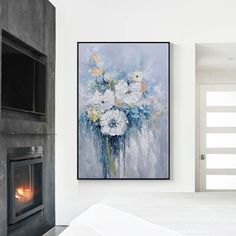 Ice Flower Bouquet Painting