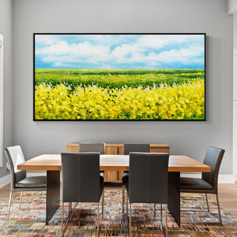 Yellow Fields Painting